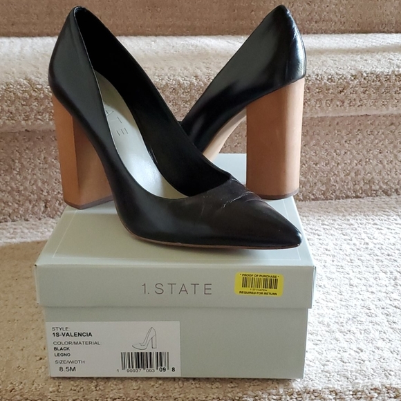 1. State | Shoes | State Wood Platform Sexy Heels | Poshmark